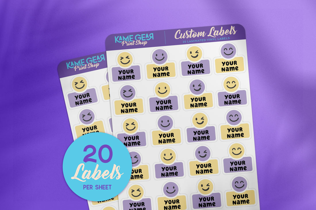 Custom Name Labels | Kame Gear