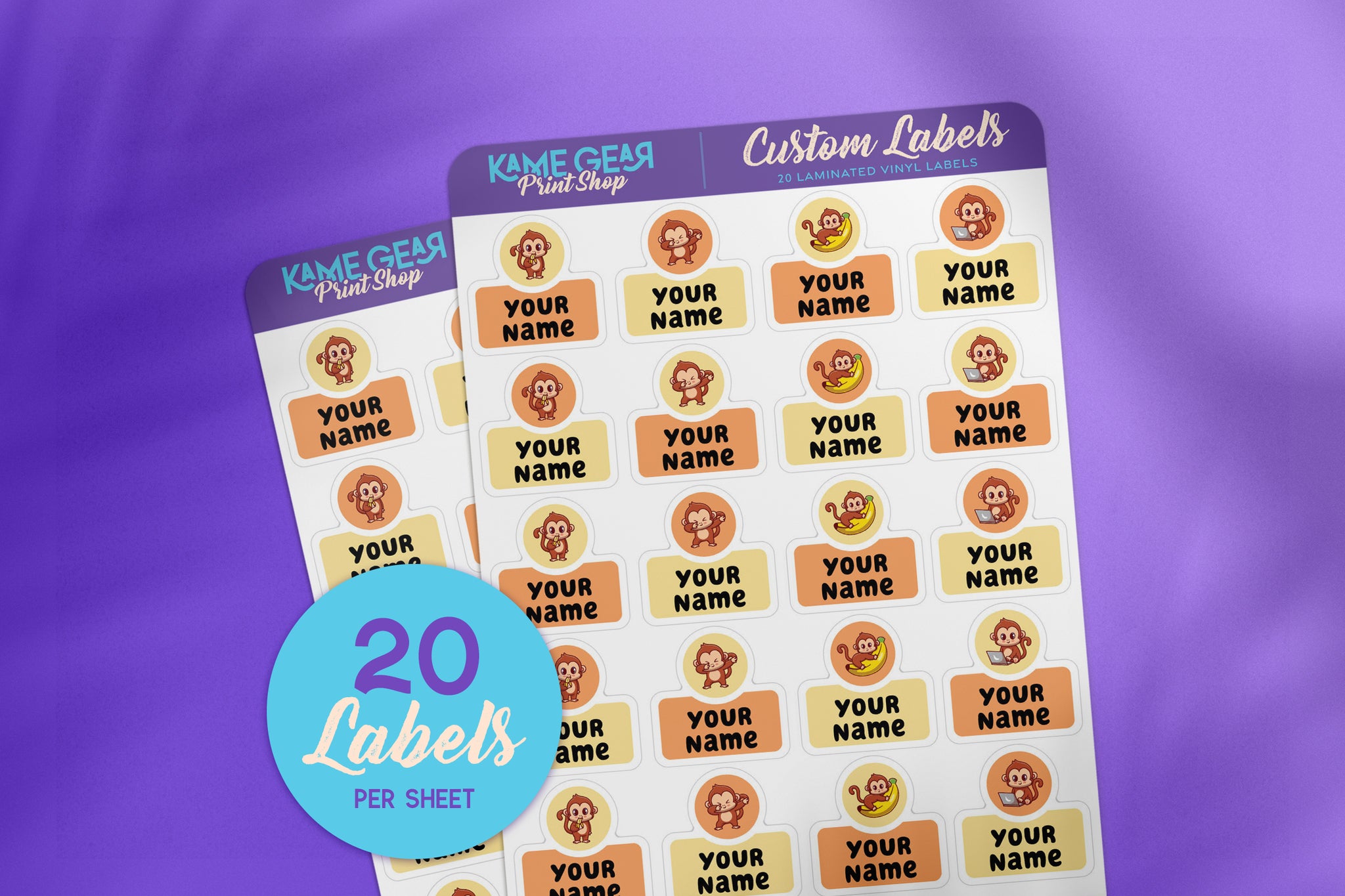 Custom Name Labels | Kame Gear