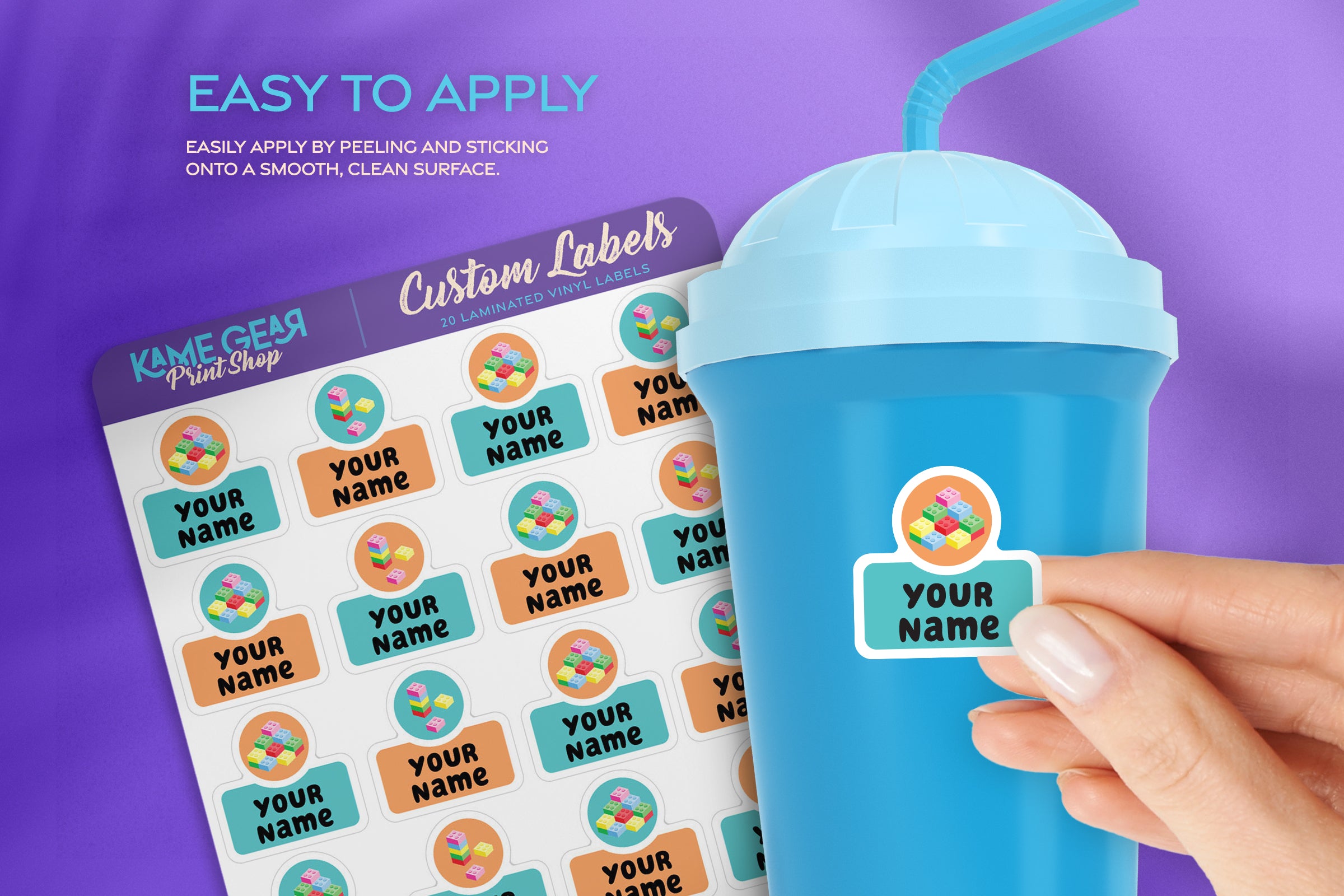 Building Blocks - Name Labels – Kame Gear