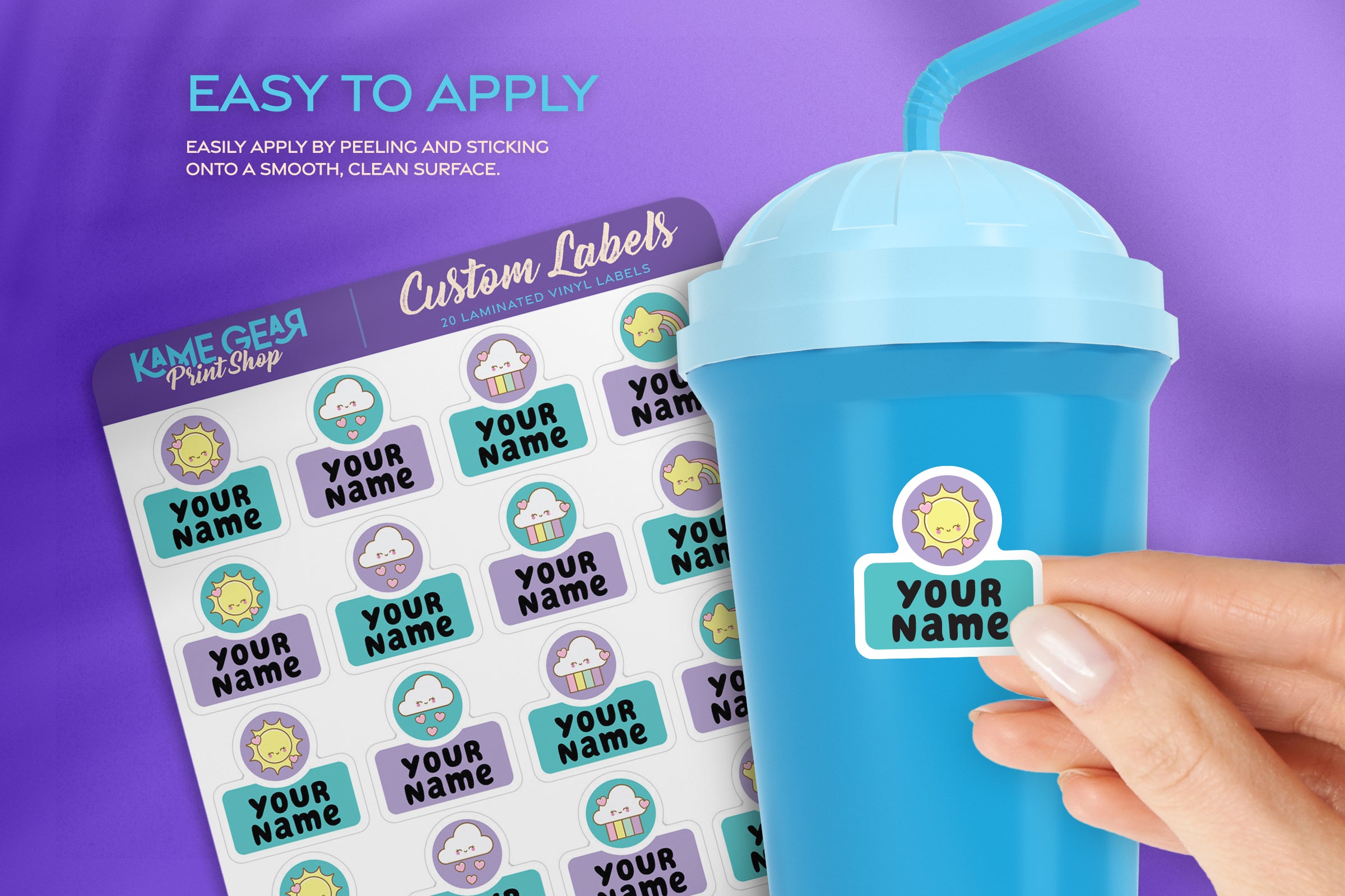 Pretty Stars - Name Labels – Kame Gear