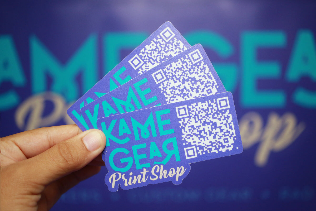 Custom QR Code Stickers | Kame Gear