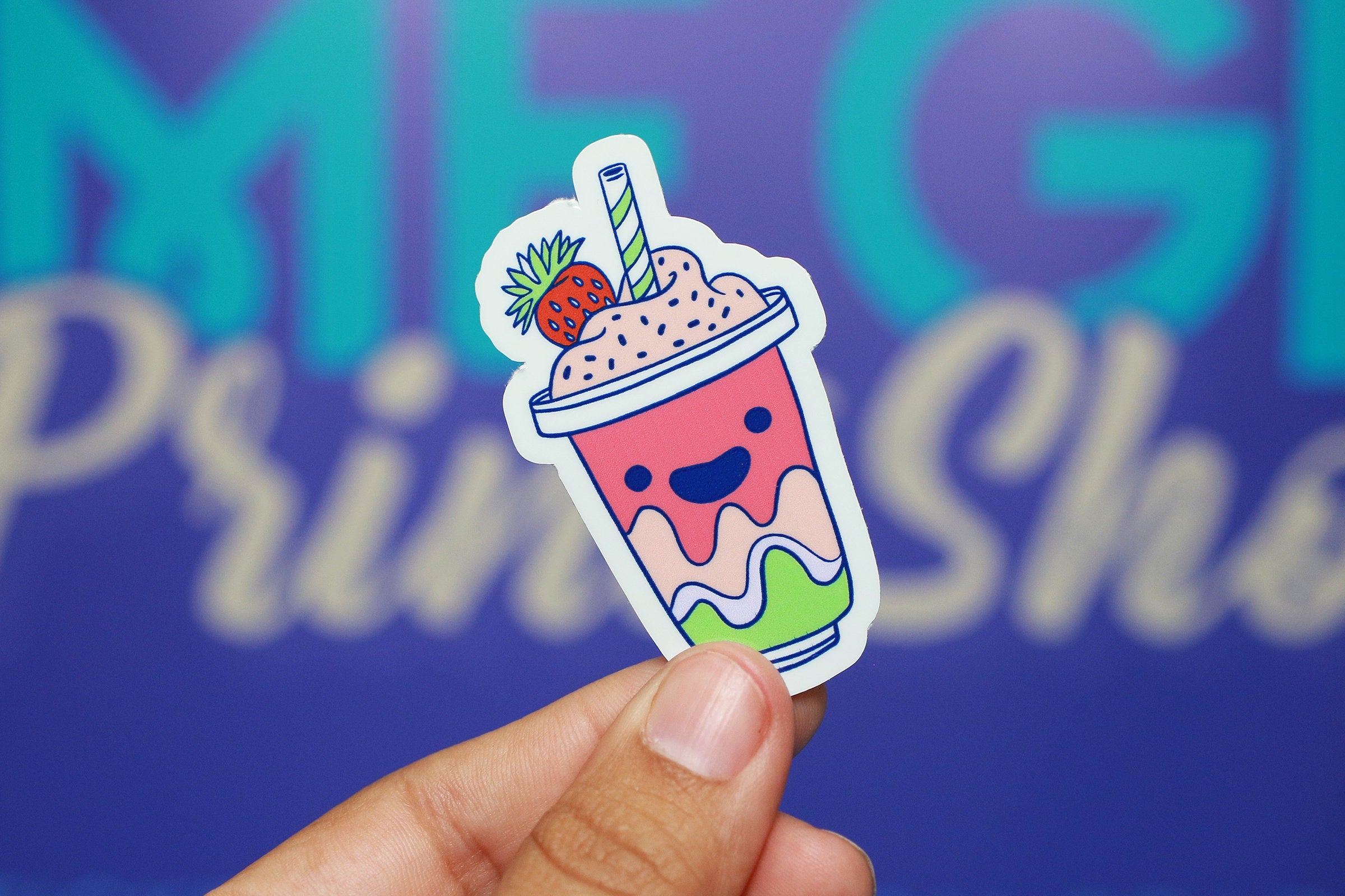 Kawaii Drinks - Sticker Pack – Kame Gear